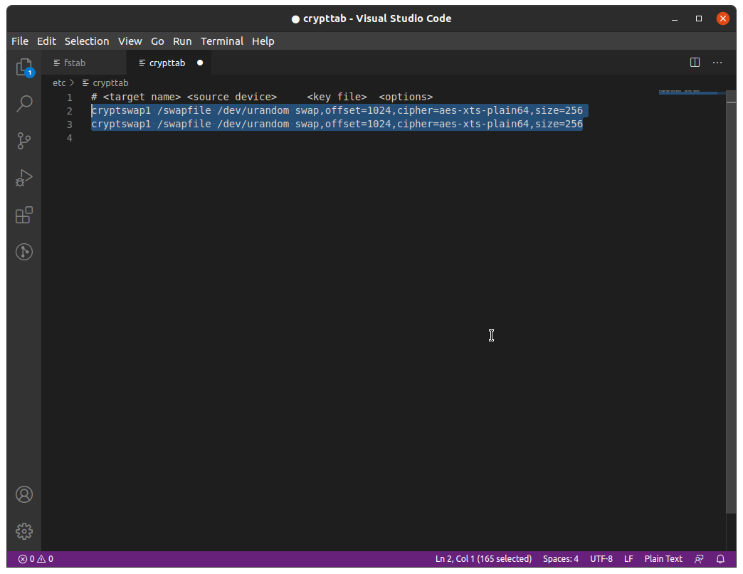 Fixing “Cryptsetup: Waiting for encrypted source device /swapfile ...